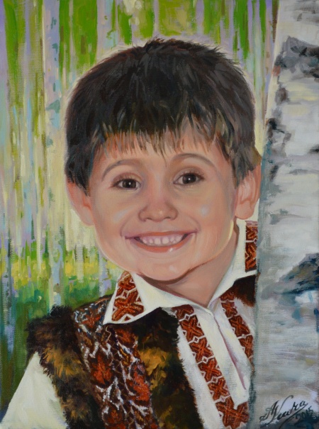 Vladut (portret de copil) - Kara Eduard - Artist
